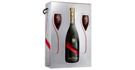 Champagne Mumm Grand Cordon - Coffret 2 Flûtes au meilleur prix