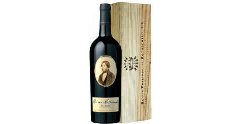 Vin Baron Philippe Rothschild - Nathaniel - Rouge Magnum - Caisse bois ...